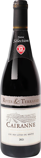 Vin AOP CAIRANNE CRU DES CÔTES DU RHÔNE RIVES & TERRASSES - E.Leclerc